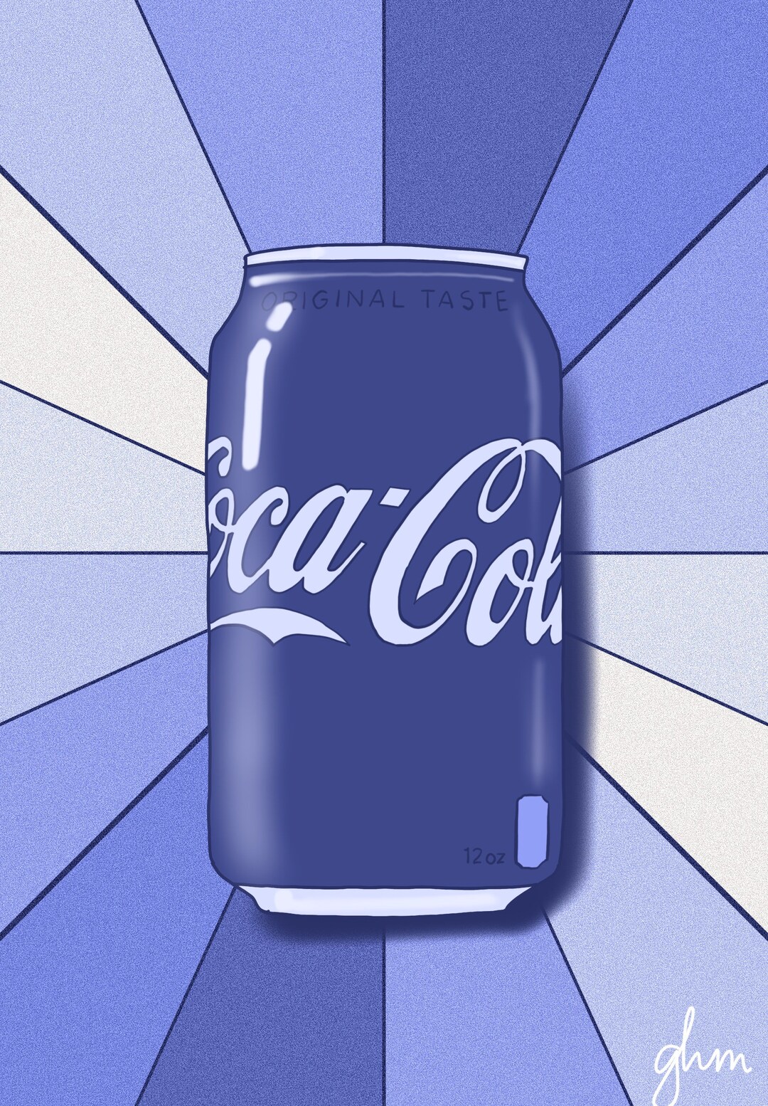 Coca-cola Blue Print - Etsy
