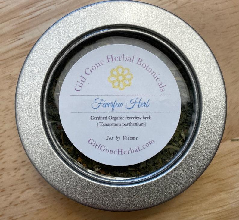 Feverfew Herbal Tea, Feverfew Infusion, Looseleaf Tea Tin, Gourmet ...