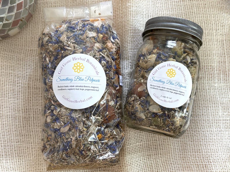 Red Herbal Potpourri, Hibiscus/red Clover/rose Hips/orange All-natural ...