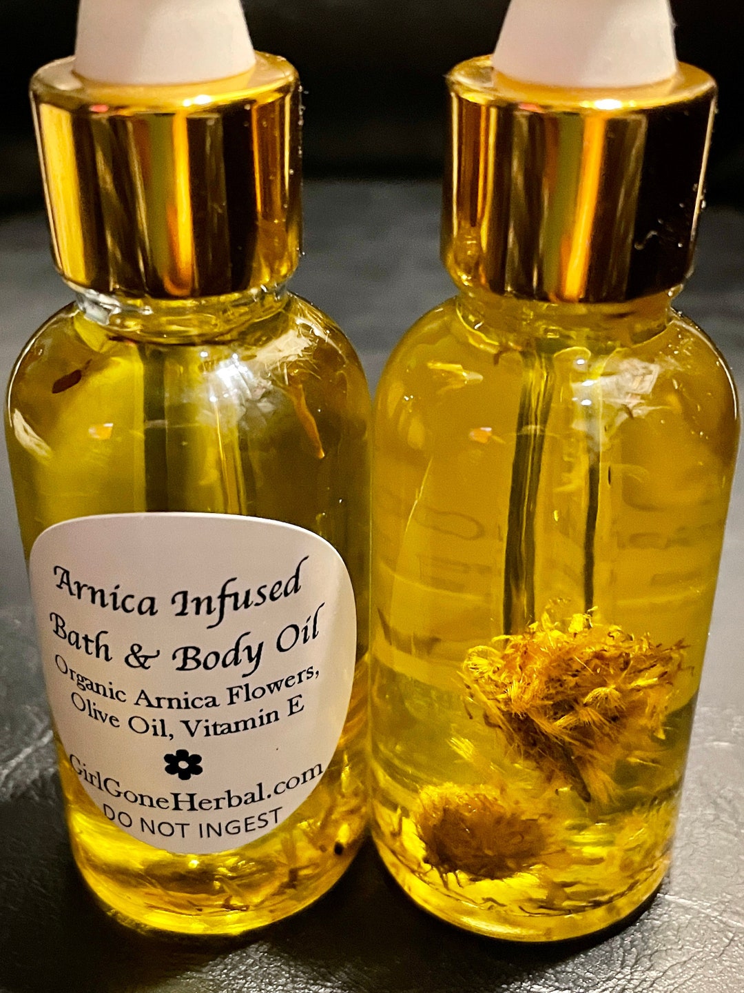 Arnica Oil, Arnica Herbal Infused Oil, Arnica Bath and Body Massage Oil ...