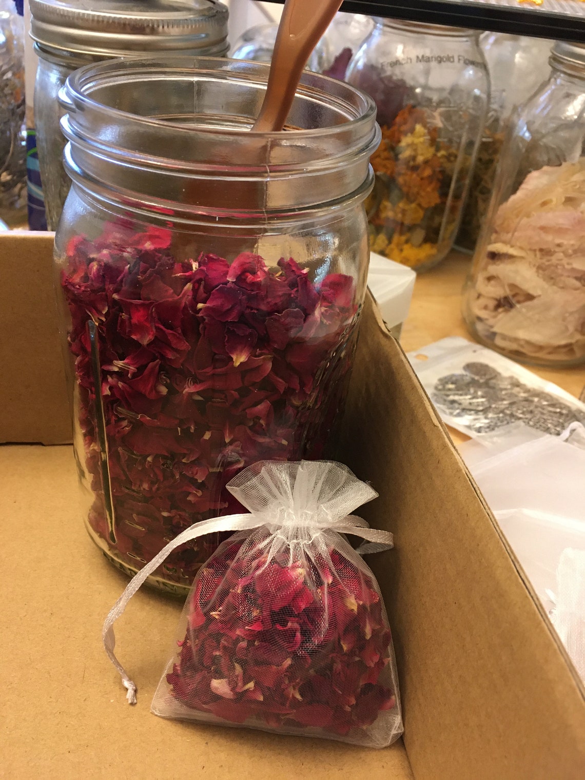 Rose Petal Sachets Rose Fragrance Sachet Rose Petal Wedding - Etsy