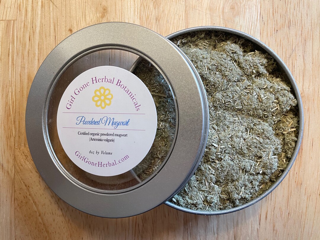 Mugwort Powder, Finely Ground Mugwort, Herbal Incense Powder, Organic ...