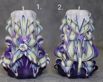 Hand Carved Candles | Etsy Canada