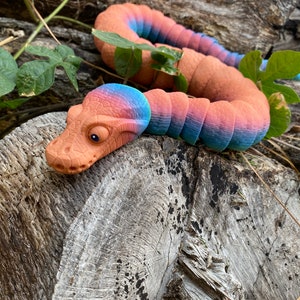 Python Snake 3d Printed made to Order Matmire Makes Snake Articulated ...