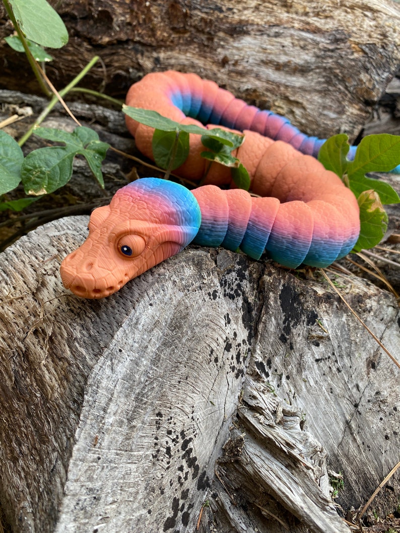 Python Snake 3d Printed made to Order Matmire Makes Snake - Etsy