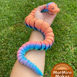 Python Snake 3d Printed made to Order Matmire Makes Snake Articulated ...