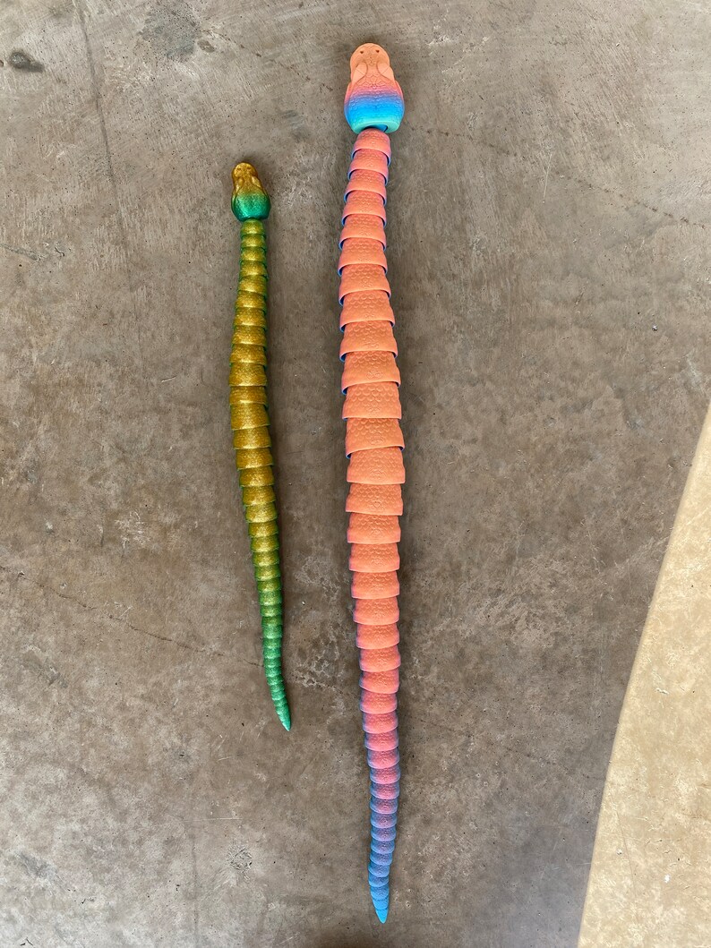 Python Snake 3d Printed made to Order Matmire Makes Snake - Etsy