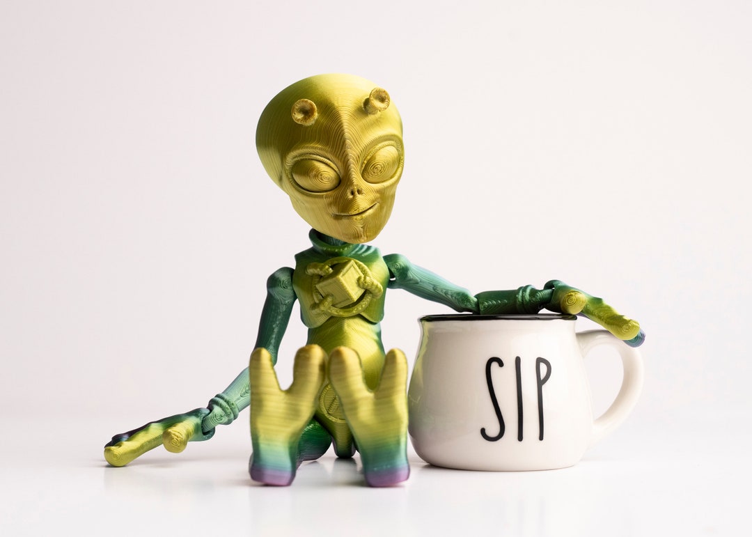 Flexi Alien 3D Printed made to Order Articulated Fidget Sensory Toy - Etsy