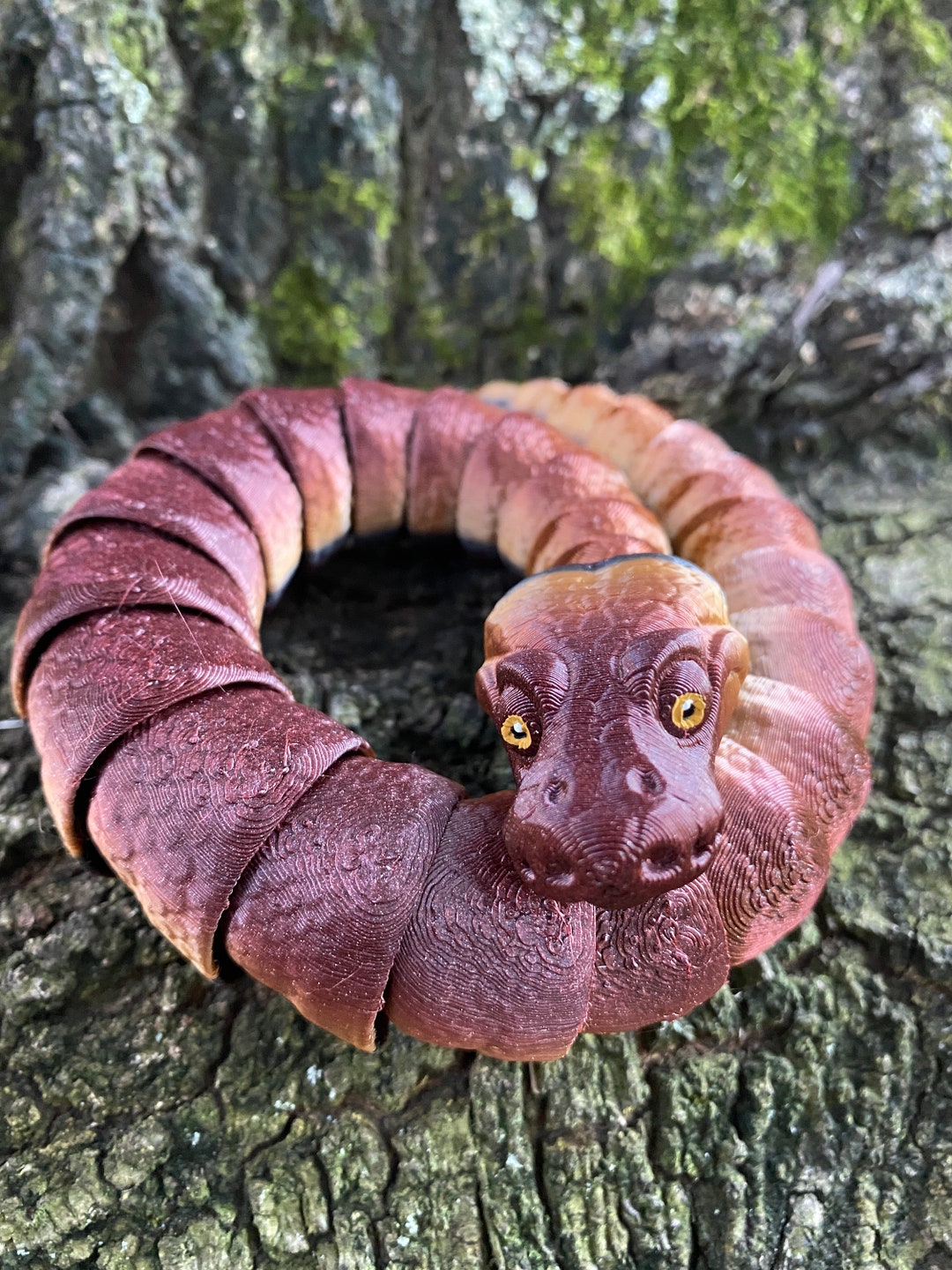 Python Snake 3d Printed RTS Matmire Makes Snake Articulated Sensory Toy ...