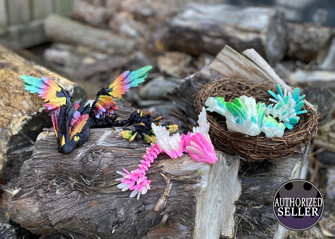 Dragon Baby Flying Serpent Dual Color made to Order Articulated Sensory ...