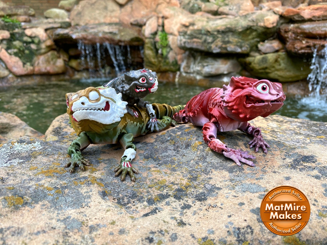 Zombeardie RTS Bearded Dragon Articulated Fidget Sensory - Etsy