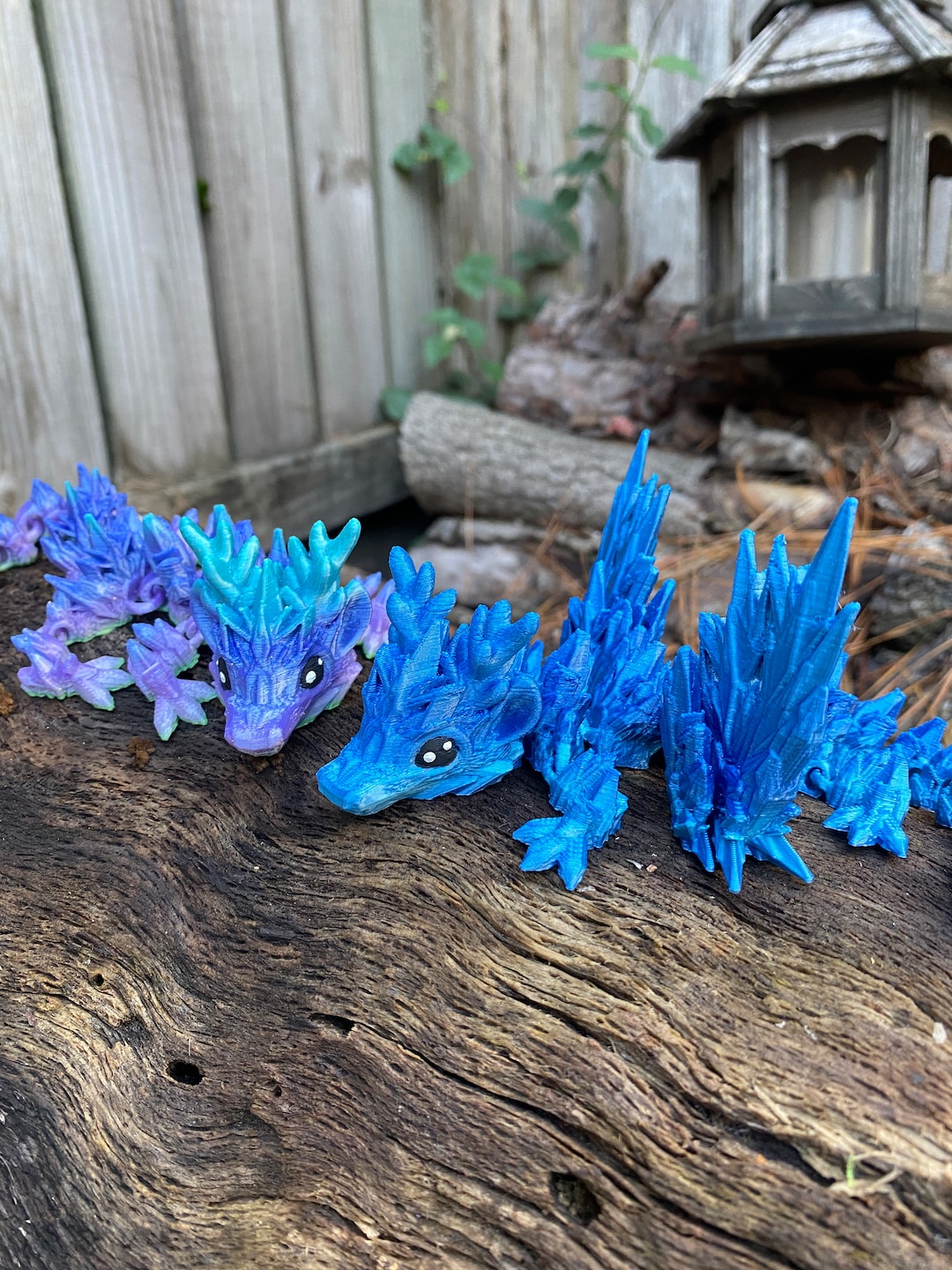 Baby Winter & Winterwing Dragons made to Order Articulated Sensory Toy ...