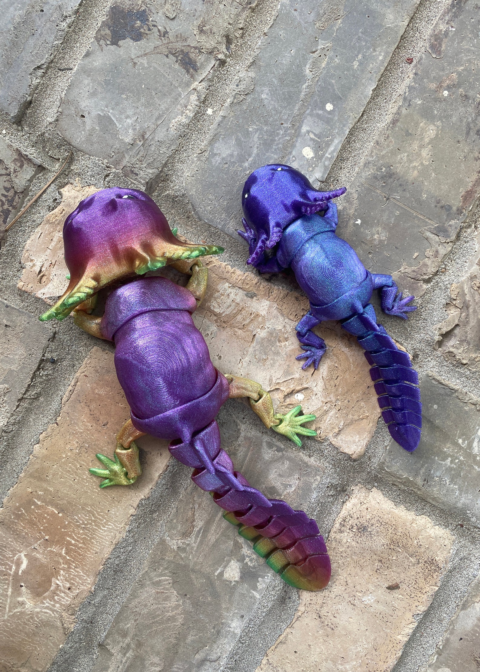 Axolotl Articulated Fidget made to Order Fidget Sensory - Etsy Israel