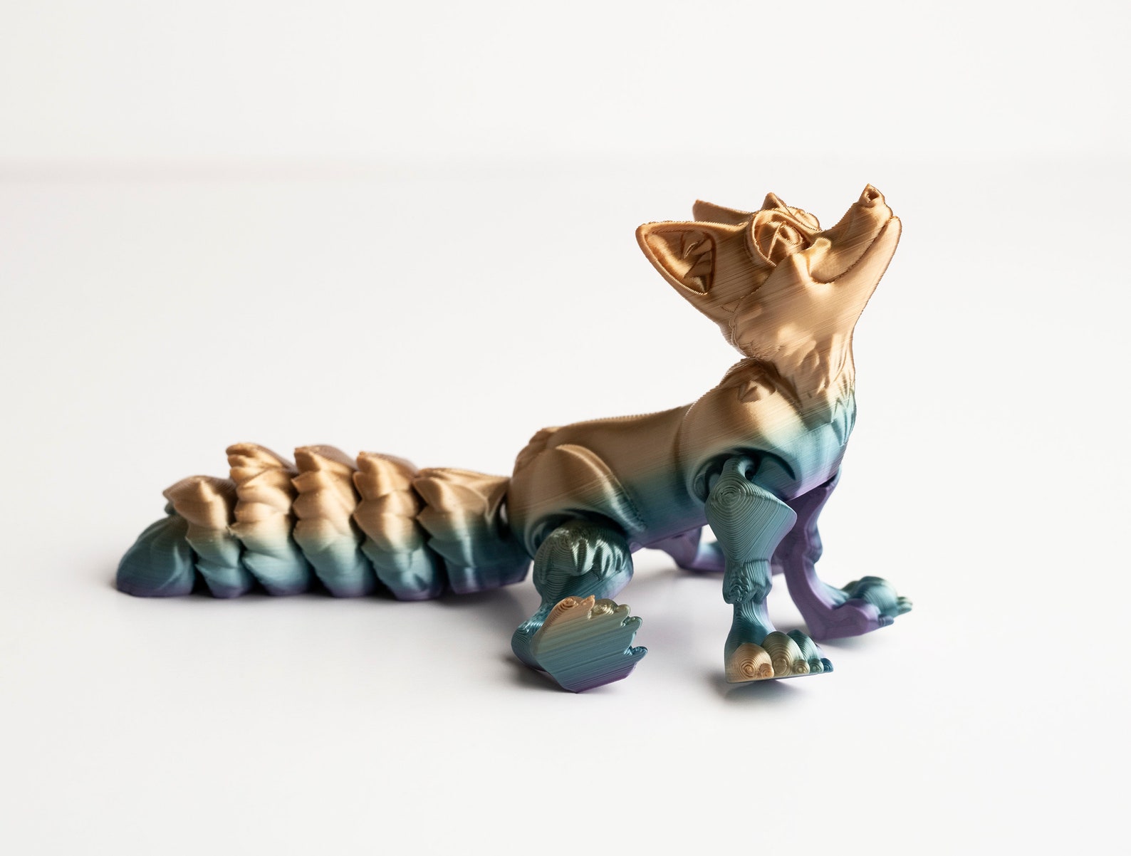 Flexi Fox 3D Printed made to Order Articulated Fidget - Etsy