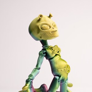 Flexi Alien 3D Printed made to Order Articulated Fidget Sensory Toy - Etsy