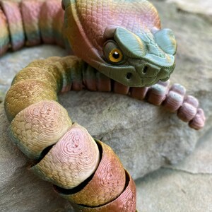 Rattle Snake 3d Printed made to Order Matmire Makes Snake Articulated ...