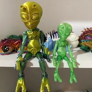 Flexi Alien 3D Printed made to Order Articulated Fidget Sensory Toy - Etsy
