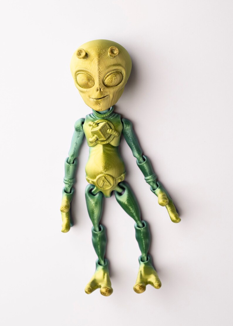 Flexi Alien 3D Printed made to Order Articulated Fidget - Etsy