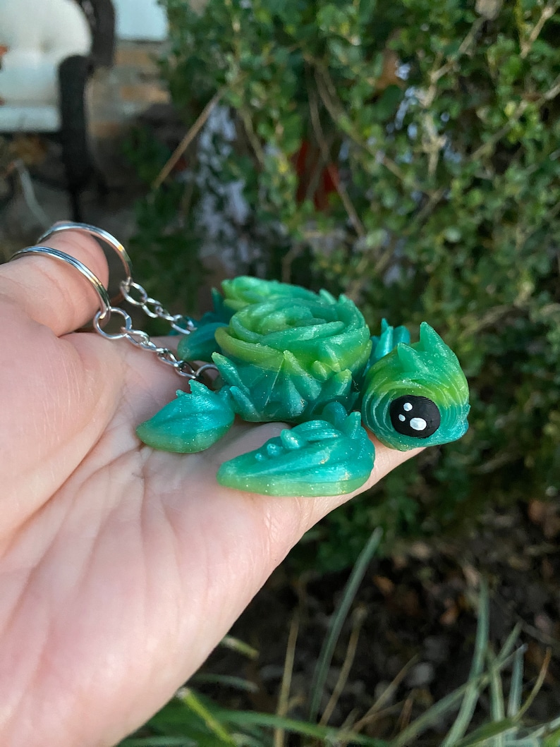 Turtle Keychains RTS Articulated Turtle Fidget Sensory - Etsy