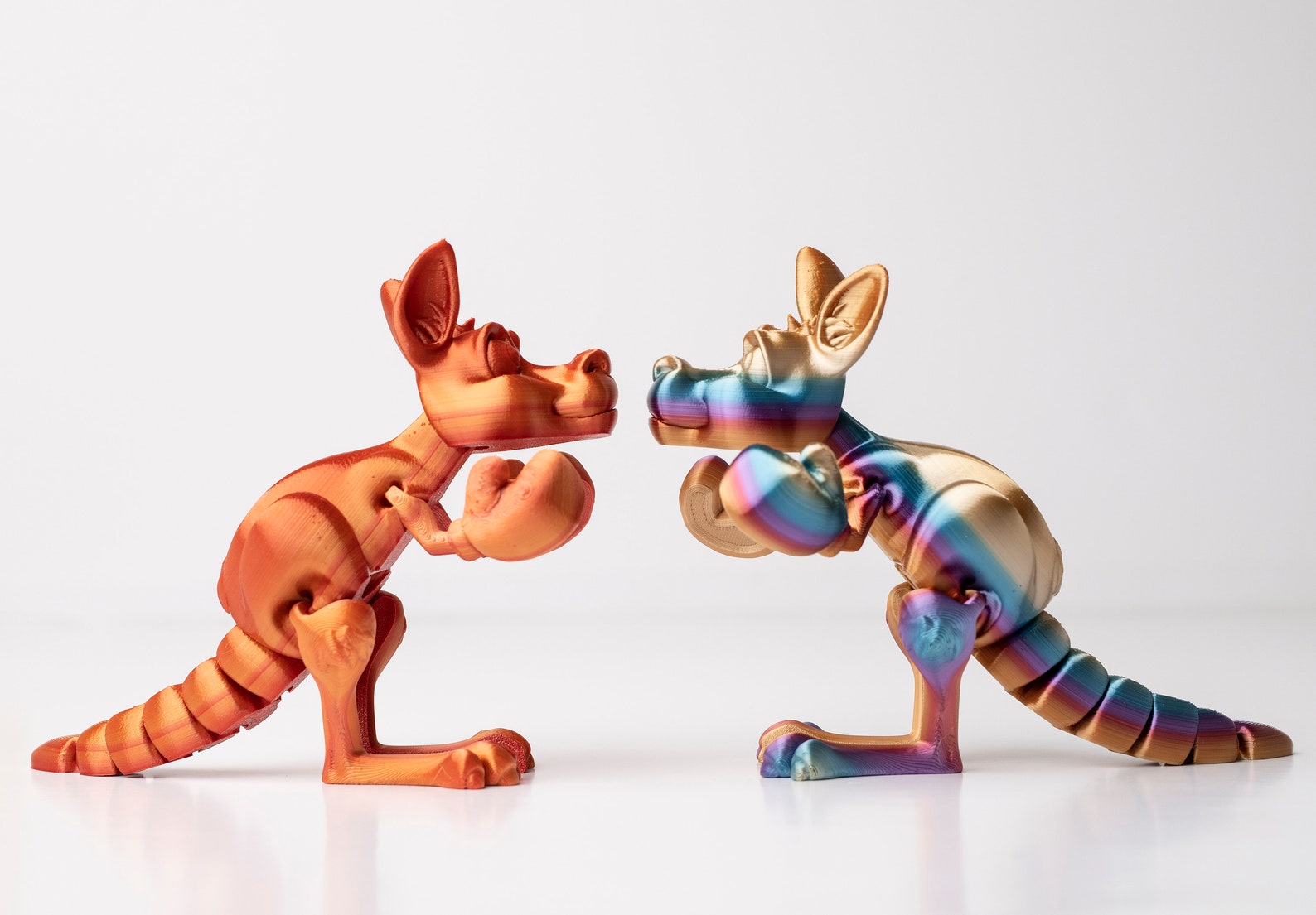 Boxing Kangaroo 3D Printed made to Order Articulated Fidget - Etsy