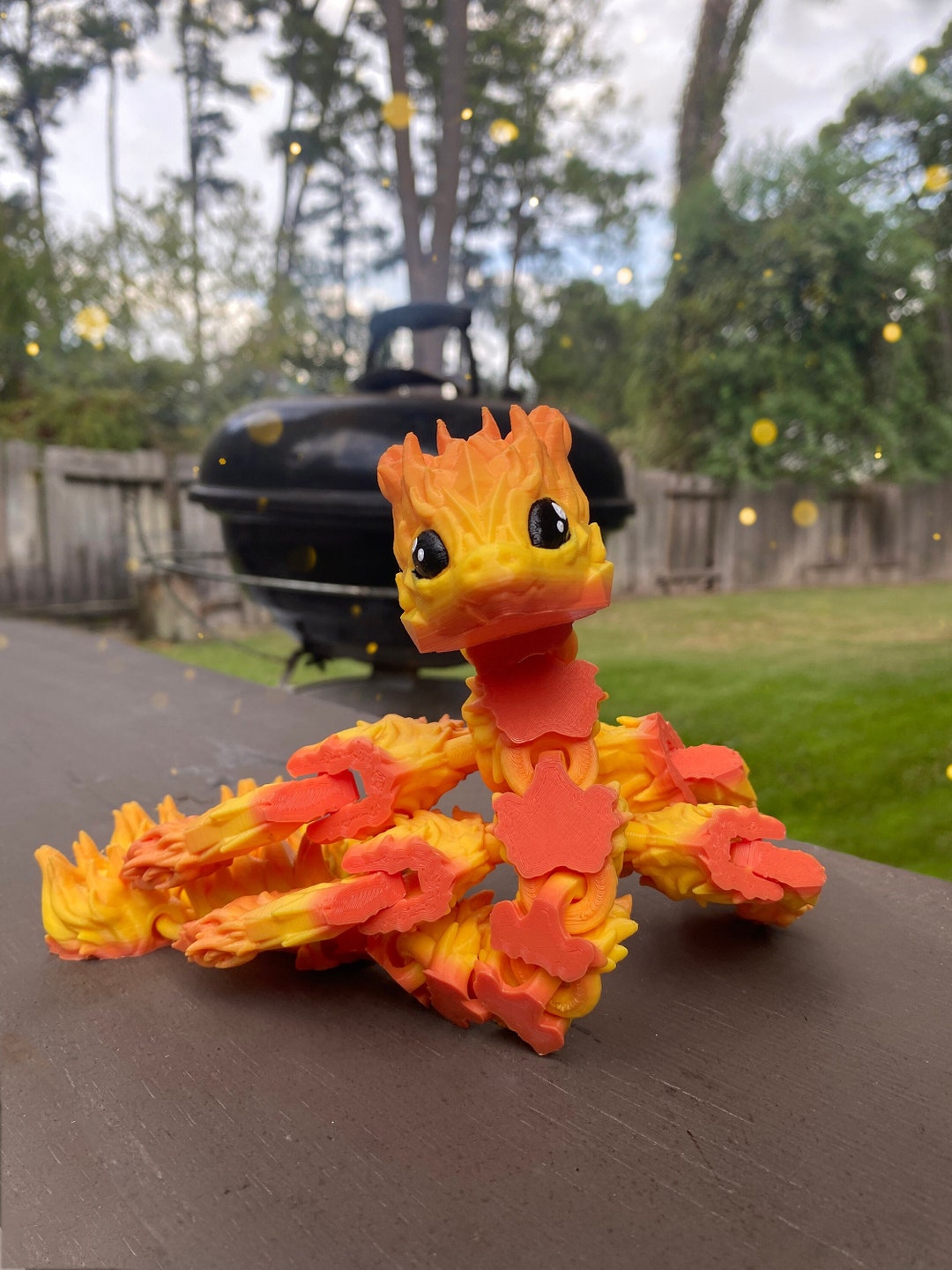 Fire Sprite Dragon Fidget made to Order Articulated Sensory Toy - Etsy