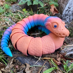 Python Snake 3d Printed made to Order Matmire Makes Snake Articulated ...