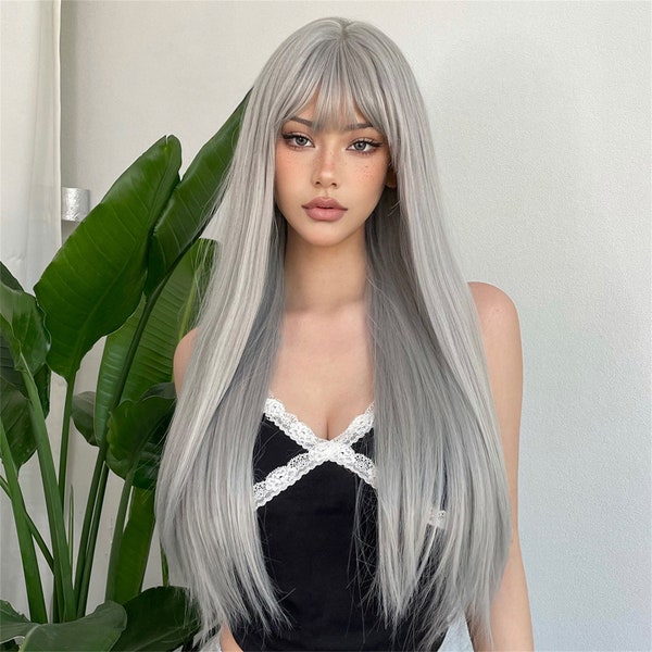 Gray Wig - Etsy