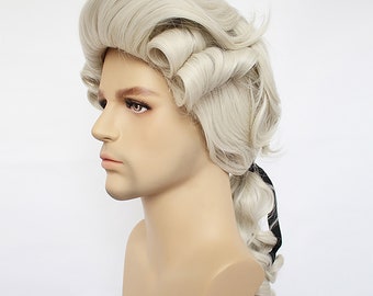 Regency Colonial Gray Wig - Etsy