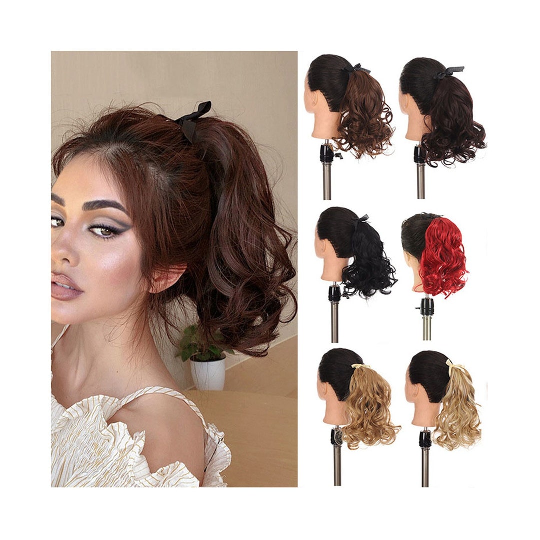 10'' Hair Clip on Curly Ponytail Hair Extension - Etsy UK