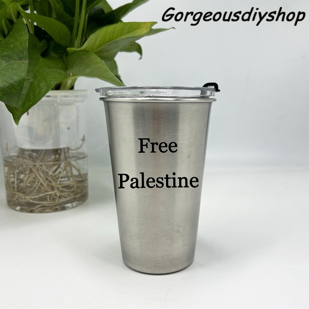Free Palestine Tumbler, Palestine Stainless Steel Cup, Custom Palestine ...