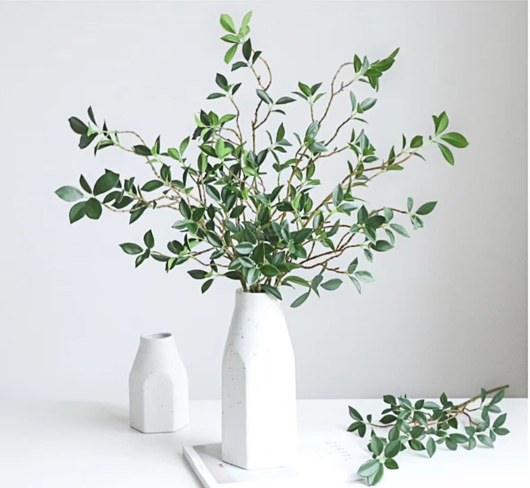 Ficus Microcarpa Branch Real Touch Artificial Faux Plant Home Decor ...