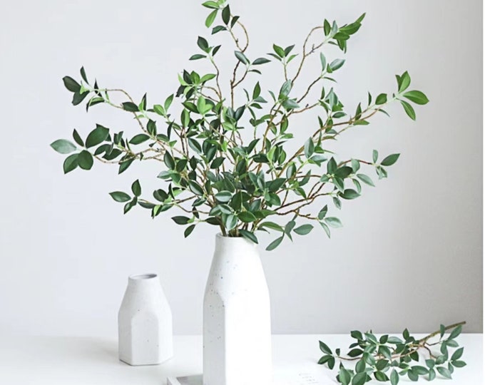 Ficus Microcarpa Branch Real Touch Artificial Faux Plant Home Decor ...