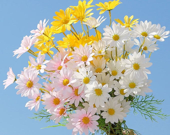 Rustic Wedding Bouquet / Daisy Silk Bridal Bouquet / Country Wedding ...