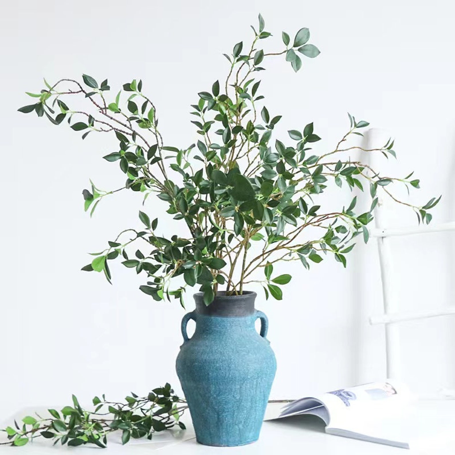 Ficus Microcarpa Branch Real Touch Artificial Faux Plant Home - Etsy