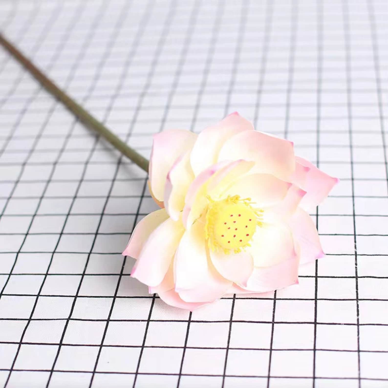 Artificial Lotus Flower in 3 Colors for Bouquet lotus - Etsy