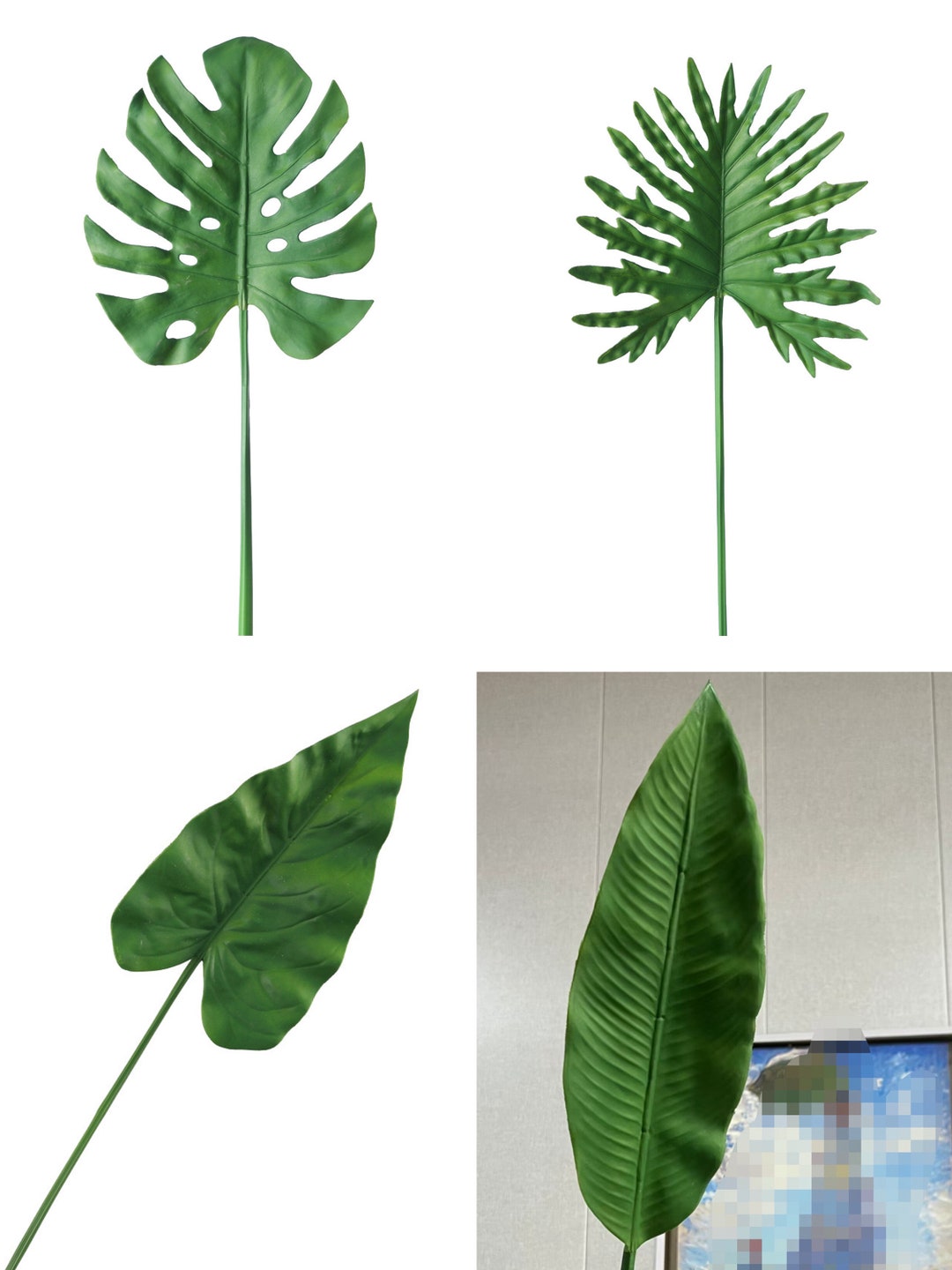 Real Touch Evergreen Leaves Home Decor Leaves , 4 Style, for Bouquet ...