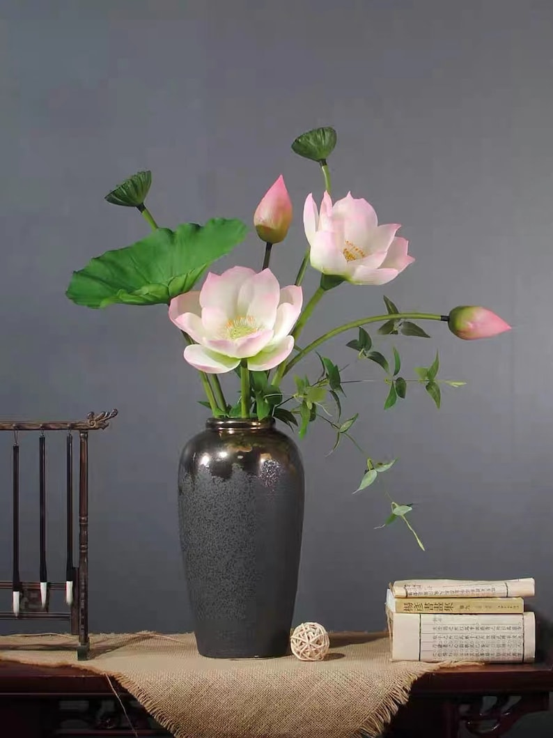 Artificial Lotus Flower in 3 Colors for Bouquet lotus - Etsy