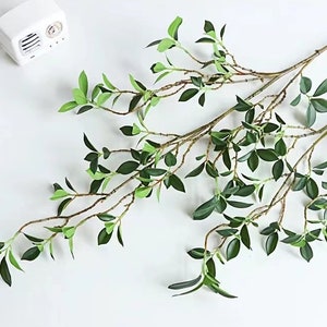 Ficus Microcarpa Branch Real Touch Artificial Faux Plant Home Decor ...