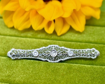 Filigree Brooch Pin - Etsy
