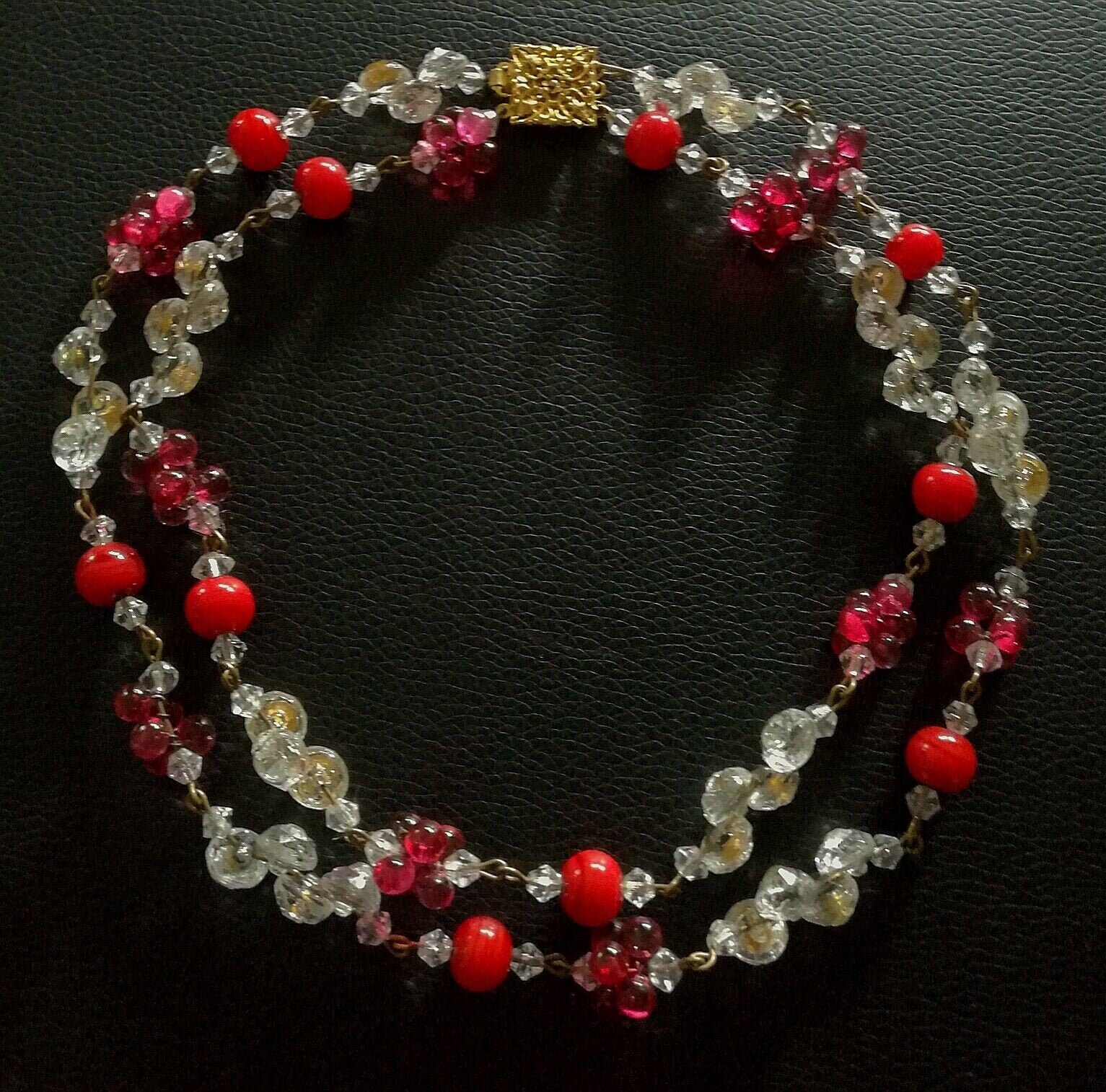 Louis ROUSSELET Rare COLLIER Ancient glass beads crystal | Etsy