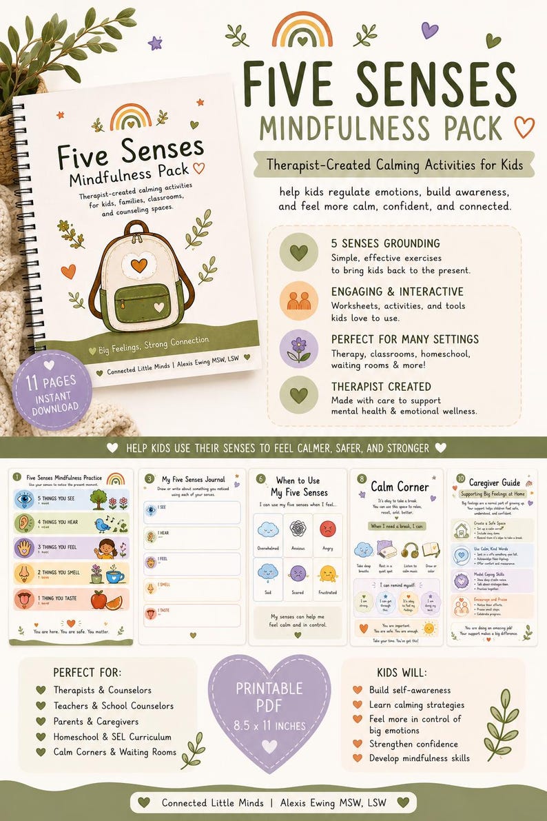 Five Senses - Mindfulness Pack - Etsy