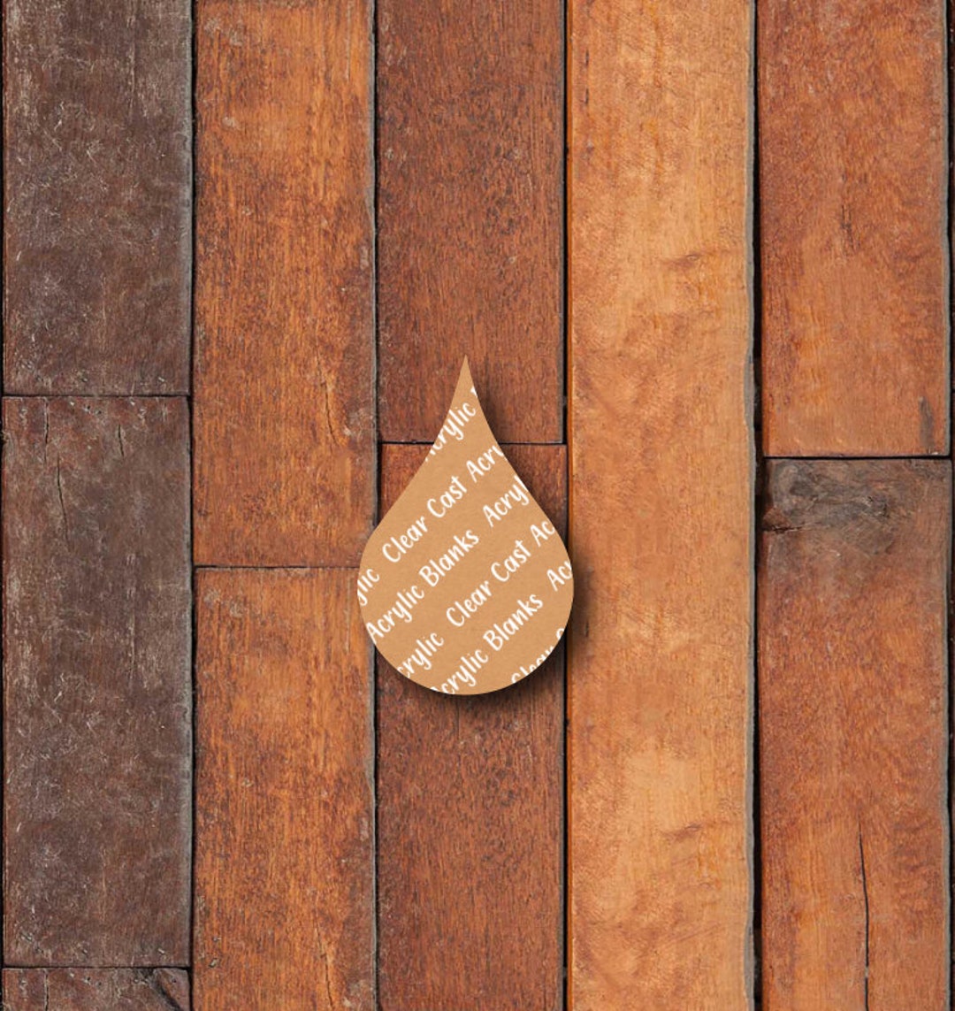 Acrylic Blank for A Blood/tear Drop Badge Reel - Etsy