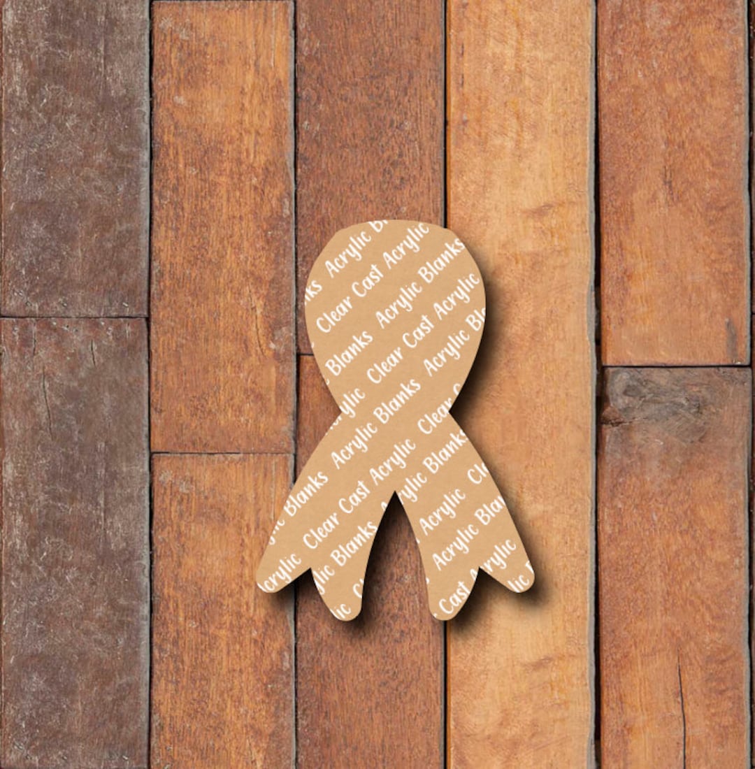 Cancer Ribbon Acrylic Blank for Badge Reel - Etsy