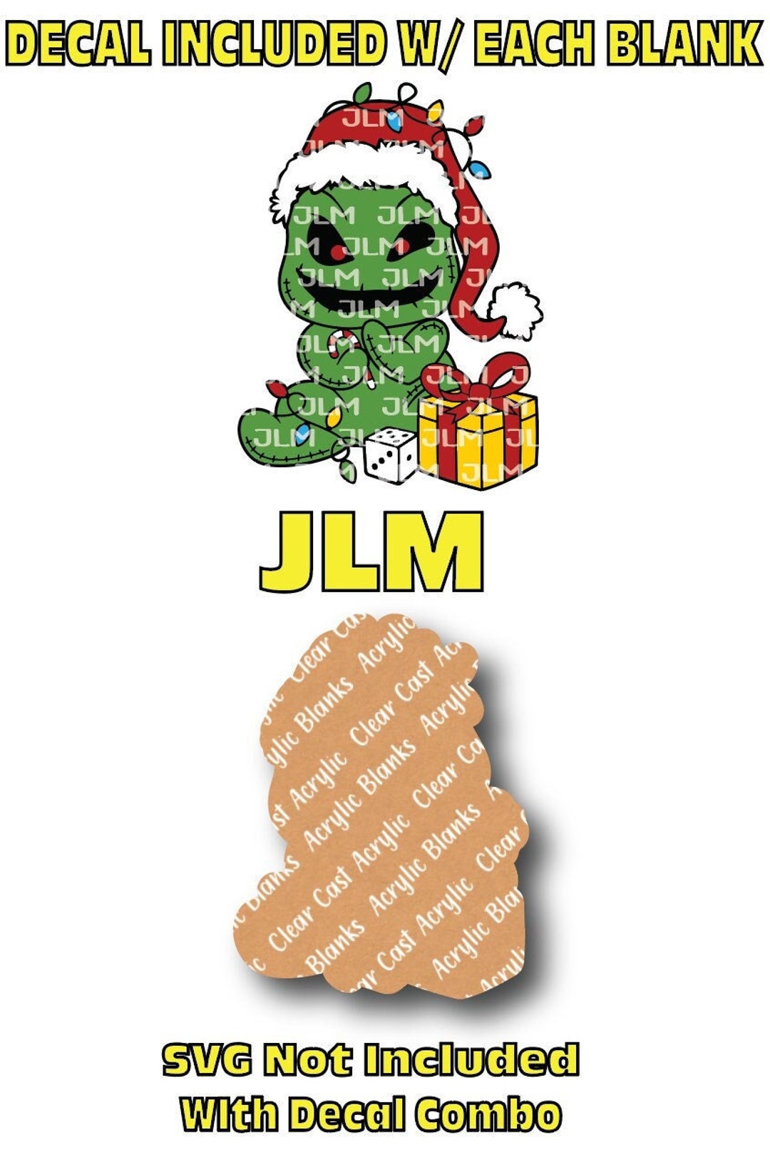 Sandy Claws Oogie Boogie W/decal - Etsy