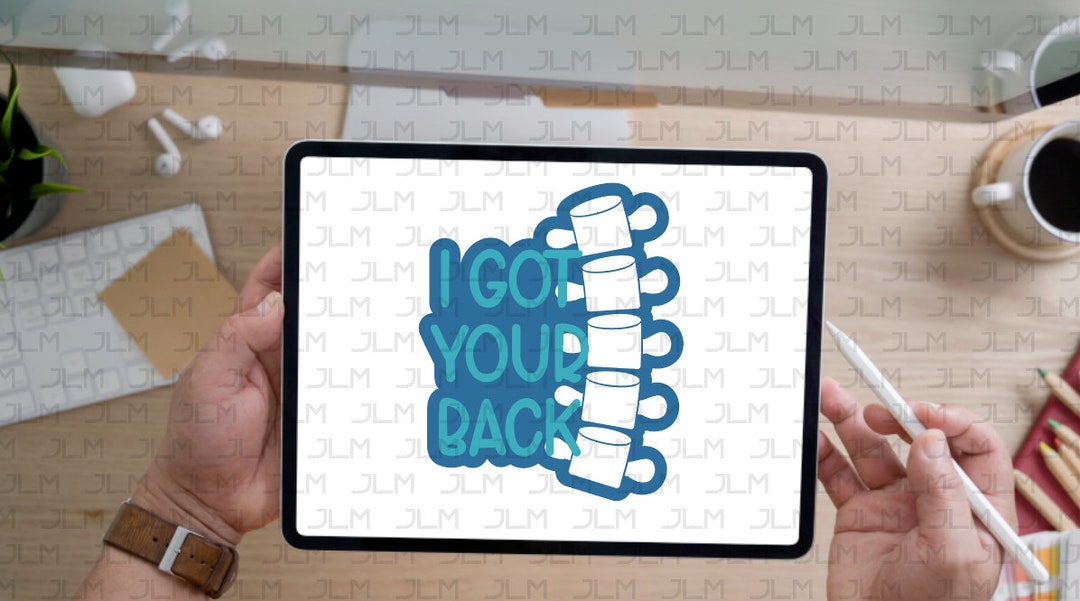 I Got Your Back SVG for I Got Your Back Badge Reel Blank - Etsy