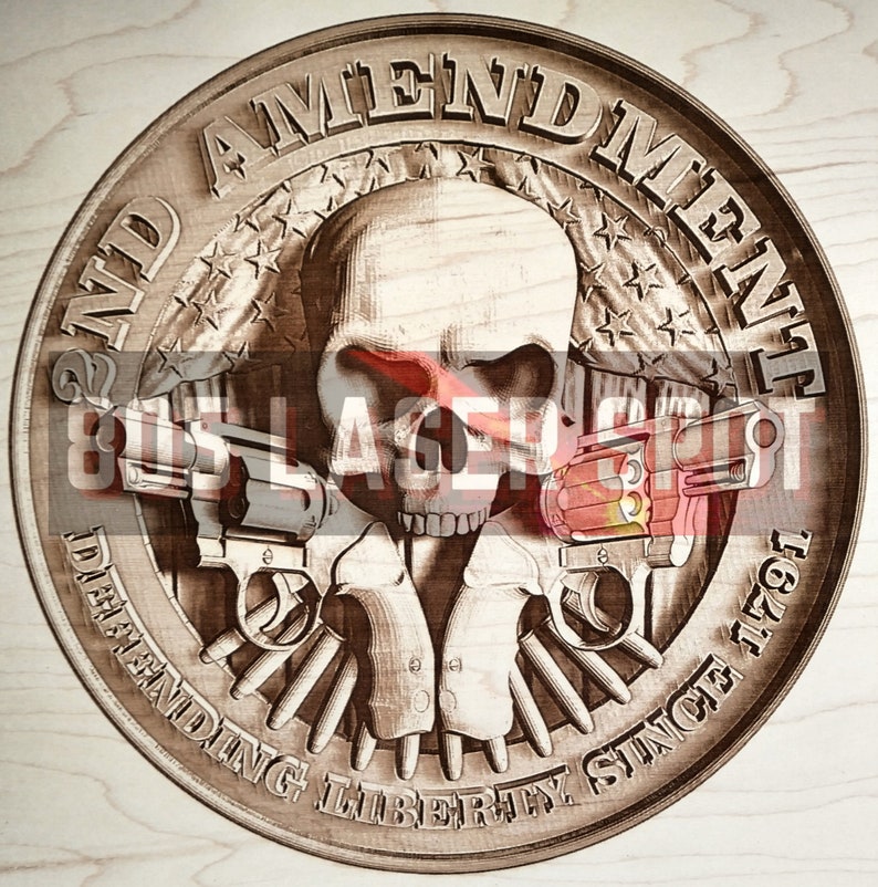 Digital Design File - 2nd Amendment Plaque - Glowforge - Laser Ready ...