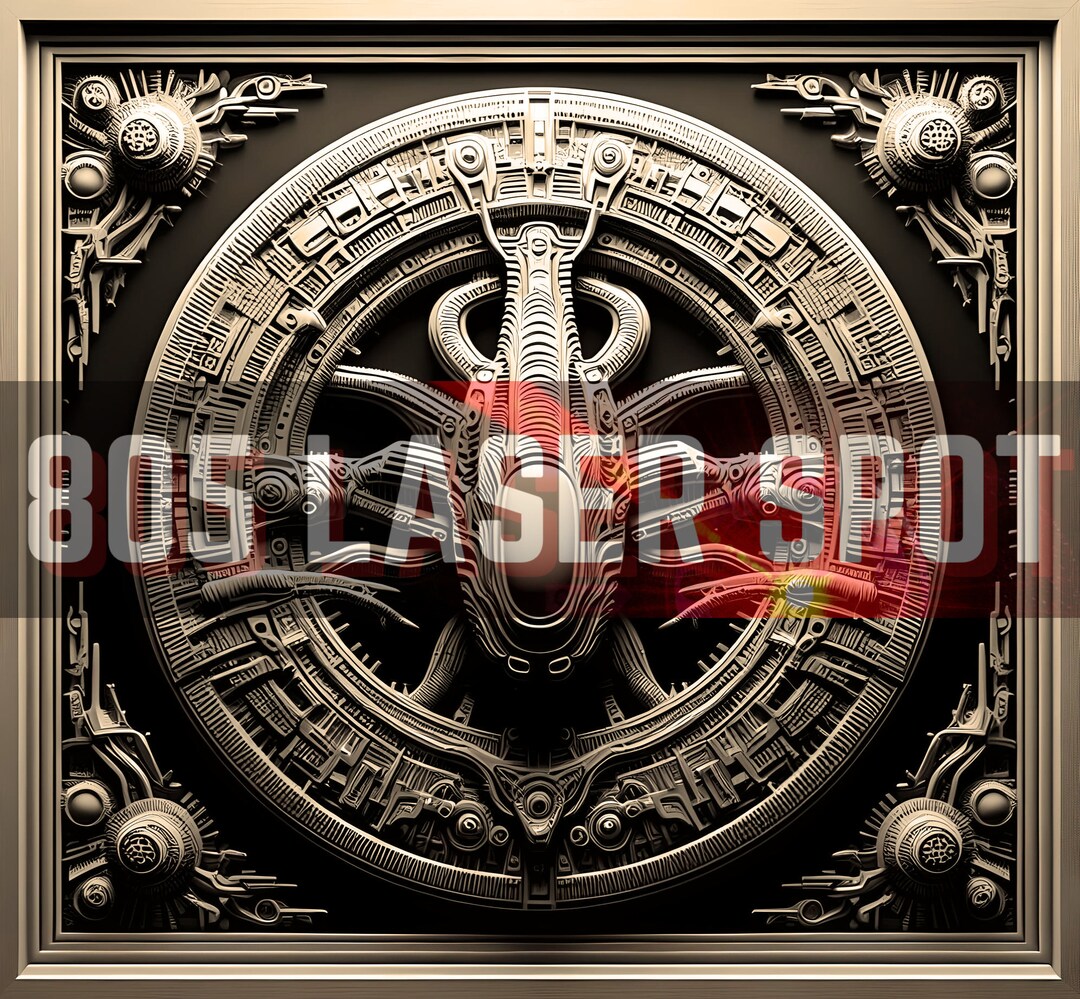 Digital Design File - Alien Spacecraft 3 - Glowforge - Laser Ready ...