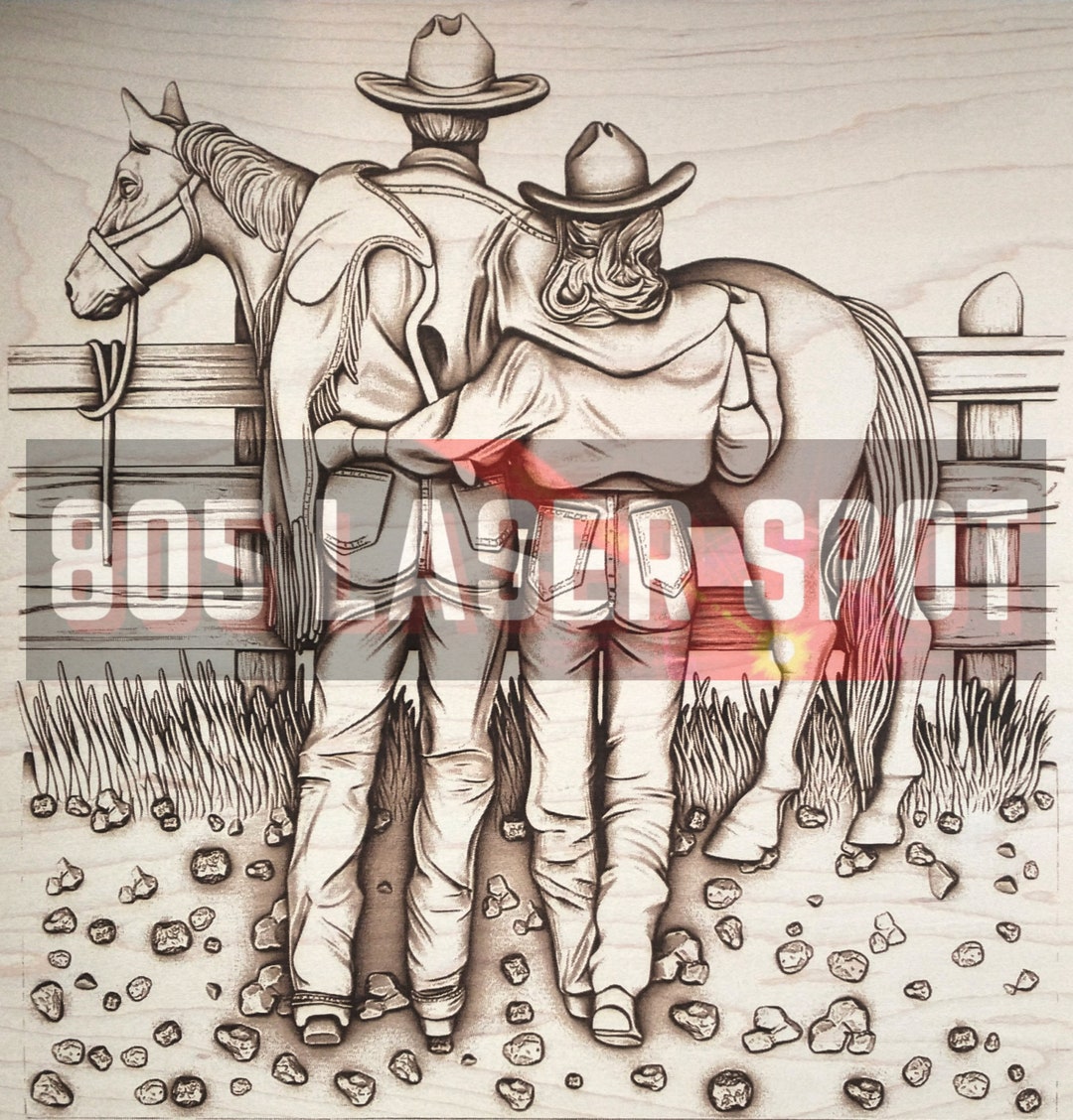 Digital Design File - Western Love 1 - Glowforge - Laser Ready ...