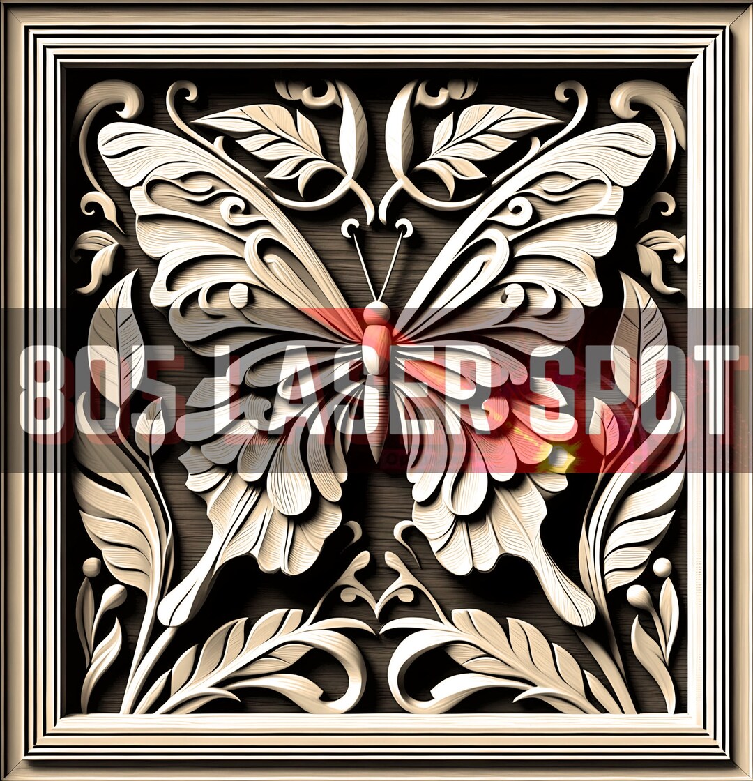 Digital Design File - Butterfly 19 - Glowforge - Laser Ready - Engrave ...