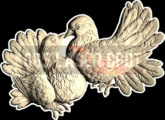 Digital Design File Doves Glowforge Laser Ready - Etsy